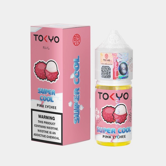 TOKYO SUPER COOL PINK LYCHEE SALT 30ML - ROYAL VAPE STORE